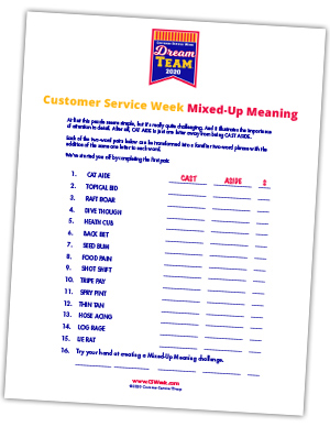 Mixed-Up Meaning (Remote ready.) – Customer Service Week